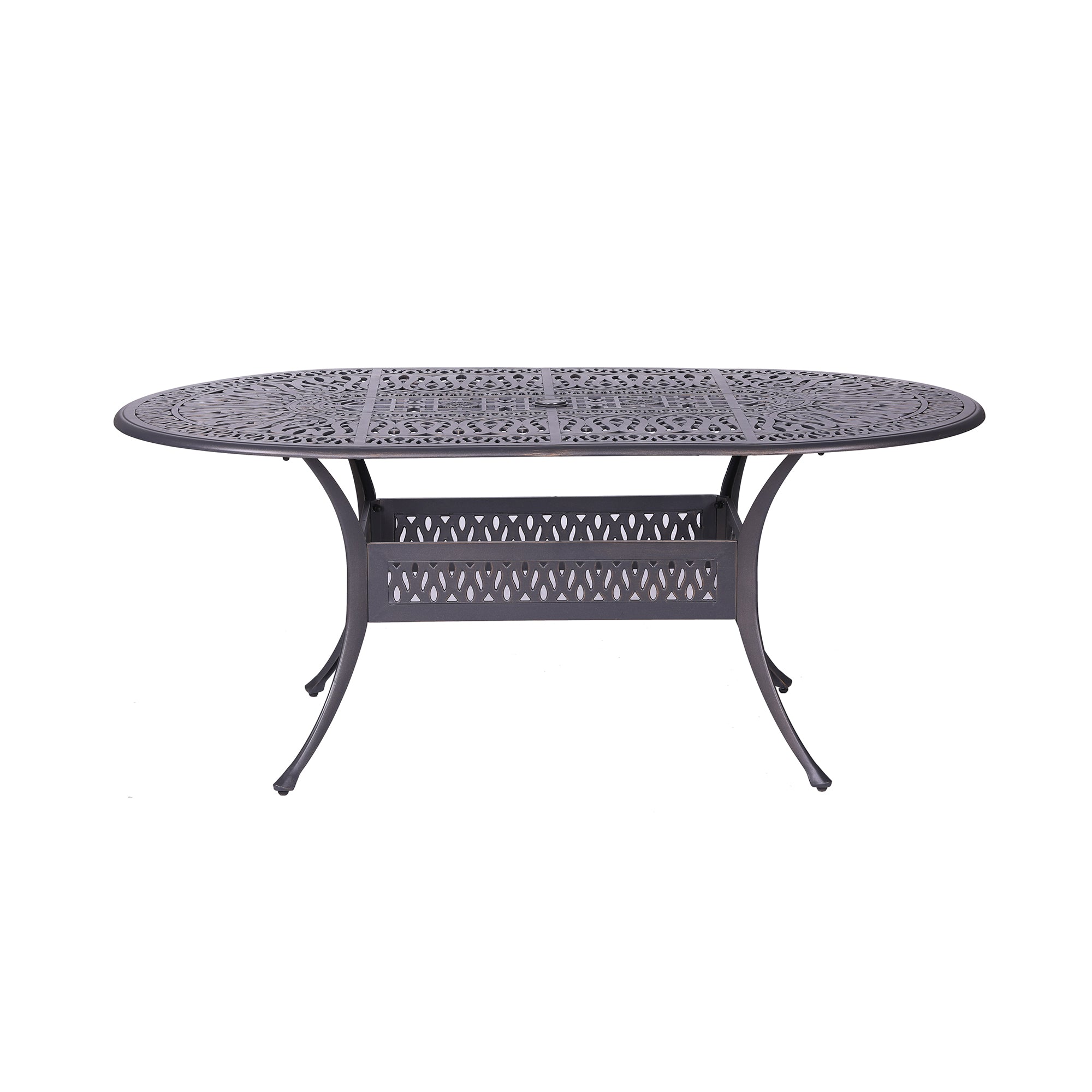 Aluminum Frame Outdoor Oval Dining Table, 42"x72" – Summerset Casual