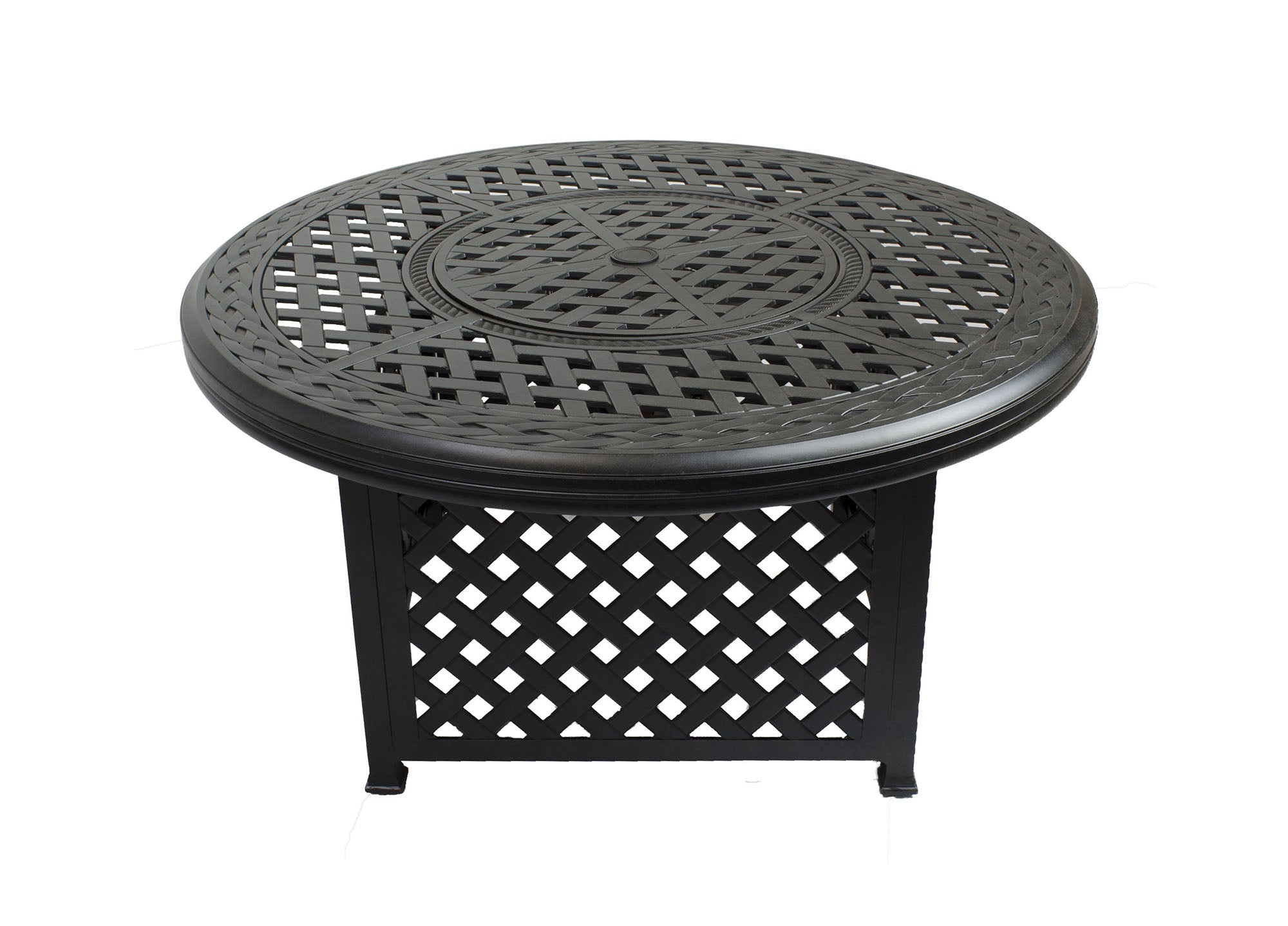 48" Round Chat Firepit Table Weave (Burner Included) – Summerset Casual ...